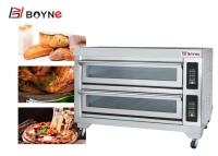 China Double Layer Six Trays 380V Electric Oven Stainless Steel Commercial Restaurant Baking 16.8kW for sale
