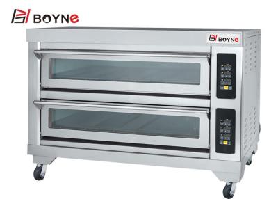 China Double Layer Six Trays 380V Electric Oven Stainless Steel Commercial Restaurant Baking 16.8kW for sale