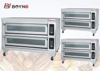 China Double Layer Six Trays 380V Electric Oven Stainless Steel Commercial Restaurant Baking 16.8kW for sale