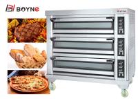 China Industrial Baking Oven Three Layer Nine Trays Electric Stainless Steel for baking all kinds bread for sale