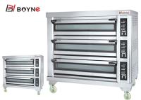 China Industrial Baking Oven Three Layer Nine Trays Electric Stainless Steel for baking all kinds bread for sale
