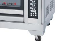 China Stainless Steel Gas Oven With Computer Controll One Layer Two Trays for sale