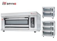 China Stainless Steel Gas Oven With Computer Controll One Layer Two Trays for sale
