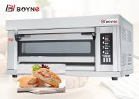 China Stainless Steel Gas Oven With Computer Controll One Layer Two Trays for sale