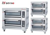 China Industrial Baking Oven Double Layer Four Trays Stainless Steel for sale