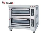 China Industrial Baking Oven Double Layer Four Trays Stainless Steel for sale