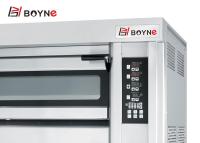 China Three Layer Six Trays Gas Oven With Computer Panel for Baking Shop for sale