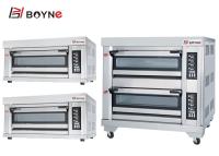 China Three Layer Six Trays Gas Oven With Computer Panel for Baking Shop for sale