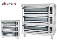 China Large Capacity Oven Three Layer Nine Trays Gas Oven Stainless Steel for sale