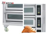 China 380V Microcomputer Control Commercial Stainless Steel Two Deck Six Trays Bakery Oven for sale