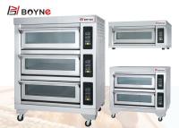 China Commercial Microcomputer Type Stainless Steel One Deck Two Trays Bakery Oven for sale