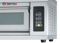China Commercial Microcomputer Type Stainless Steel One Deck Two Trays Bakery Oven for sale