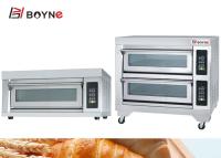China Commercial Microcomputer Type Stainless Steel One Deck Two Trays Bakery Oven for sale