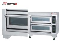 China Stainless Steel Commercial Electric Oven Two Deck Four Tray 13.2kW 380V Bakery Equipment for sale