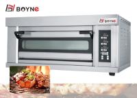 China High End Microcomputer Stainless Steel Commercial  One Deck Two Trays Bakery Oven for sale