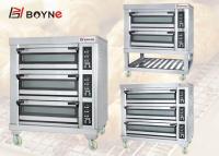 China Bakery Shop High End 20~400°C Commercial Bakery Three Deck Nine Trays Bread Oven for sale