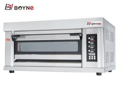 China Commercial Microcomputer Type High Temperature 20-400°C One Deck Two Tray Gas Bakery Oven for sale
