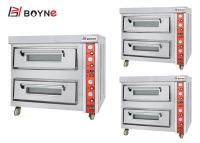 China Double Layer Stainless Steel Deck Oven 220v Gas Pizza Baking Equipment for sale