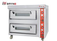 China Double Layer Stainless Steel Deck Oven 220v Gas Pizza Baking Equipment for sale