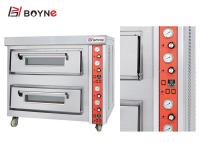 China Double Layer Stainless Steel Deck Oven 220v Gas Pizza Baking Equipment for sale