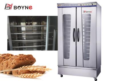 China Commercial Two Door 24 Tray Bread Proofer 2.8kW 220V Stainless Steel Fermentation Box for sale