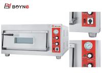 China Stainless Steel Commercial Electric Pizza Oven 4.2kW 380V Single Deck with Stone for sale