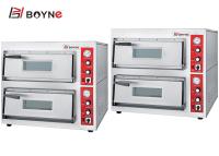 China Bakery Shop Stainless Steel Commercial High Temperature Two Deck Pizza Oven for sale