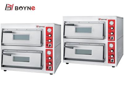 China Bakery Shop Stainless Steel Commercial High Temperature Two Deck Pizza Oven for sale