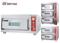 China Bakery Shop Stainless Steel Commercial High Temperature Two Deck Pizza Oven for sale