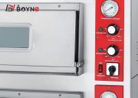 China Bakery Shop Stainless Steel Commercial High Temperature Two Deck Pizza Oven for sale