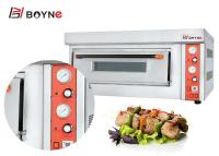 China Commercial Gas Pizza Oven One Deck 220V 130kg Stainless Steel Bakery Equipment 20-500°C for sale