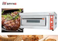 China Commercial Gas Pizza Oven One Deck 220V 130kg Stainless Steel Bakery Equipment 20-500°C for sale