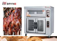 China Stainless Steel Commercial Electric One Deck Two Tray Bakery Oven 380V 9.2kW with Proofer for sale