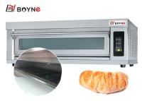 China Microcomputer Controlled Electric Deck Oven Double Deck Six Trays Oven For Bread Pizza for sale