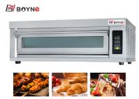 China Microcomputer Controlled Electric Deck Oven Double Deck Six Trays Oven For Bread Pizza for sale