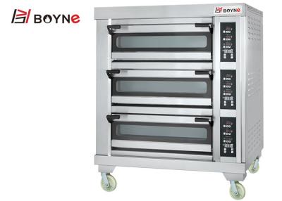 China Computer Controlled Stainless Steel Gas Oven For Kitchen Bakery for sale