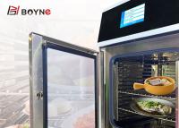 China Commercial 4 Tray Electric Combi Oven 220V 380V Touch Control 5.7-6.2kW for sale