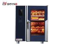 China Stainless Steel 10 Trays Steam Combi Oven 380V 17kW with Injection LCD for sale