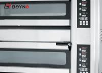 China Industrial Gas Oven Double Deck Four Trays 220V 0.6kg/h Baking Equipment for sale