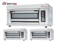 China Industrial Gas Oven Double Deck Four Trays 220V 0.6kg/h Baking Equipment for sale