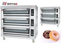 China Industrial Gas Oven Double Deck Four Trays 220V 0.6kg/h Baking Equipment for sale