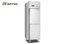 China Stainless Steel Two Door Insert Cabinet Pizza Refrigerator Freezer for sale