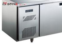 China Ventilated Salad Working Bench Three Doors 304 Stainless Steel Refrigerator 0.221kW 102kg for sale