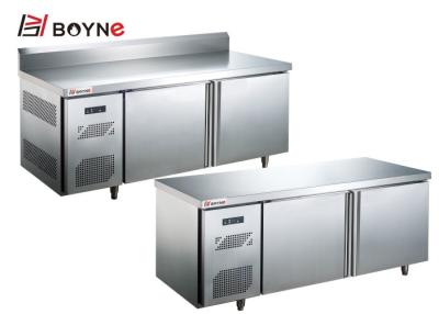 China Stainless Steel One Door Counter Refrigerator Prep Table 0.221kW 75kg Commercial Workbench for sale