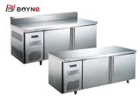 China Stainless Steel One Door Counter Refrigerator Prep Table 0.221kW 75kg Commercial Workbench for sale