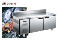 China Ventilated Commercial Workbench Refrigerator Double Door chiller or freezer for sale