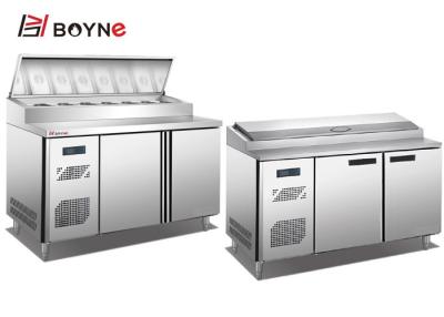 China Commercial Stainless Steel Salad Prep Counter Refrigerator 0.34kW 0-5°C for sale