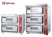 China Commercial Electric Pizza Oven 380V 4.2kW Fast Heating Stainless Steel for Pizzeria for sale