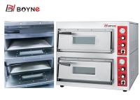 China Fast Heating Baking Pizza Oven Double Deck Pizza Stove Electrical Or Gas Available for sale