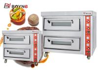 China Commercial Gas Pizza Oven 2 Layer 220V 400C Stainless Steel Electric Baking Equipment for sale